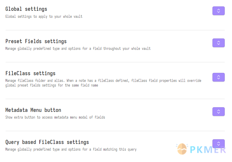 PKMer_Obsidian 插件：Metadata Menu 图形化的 Frontmater 管理器